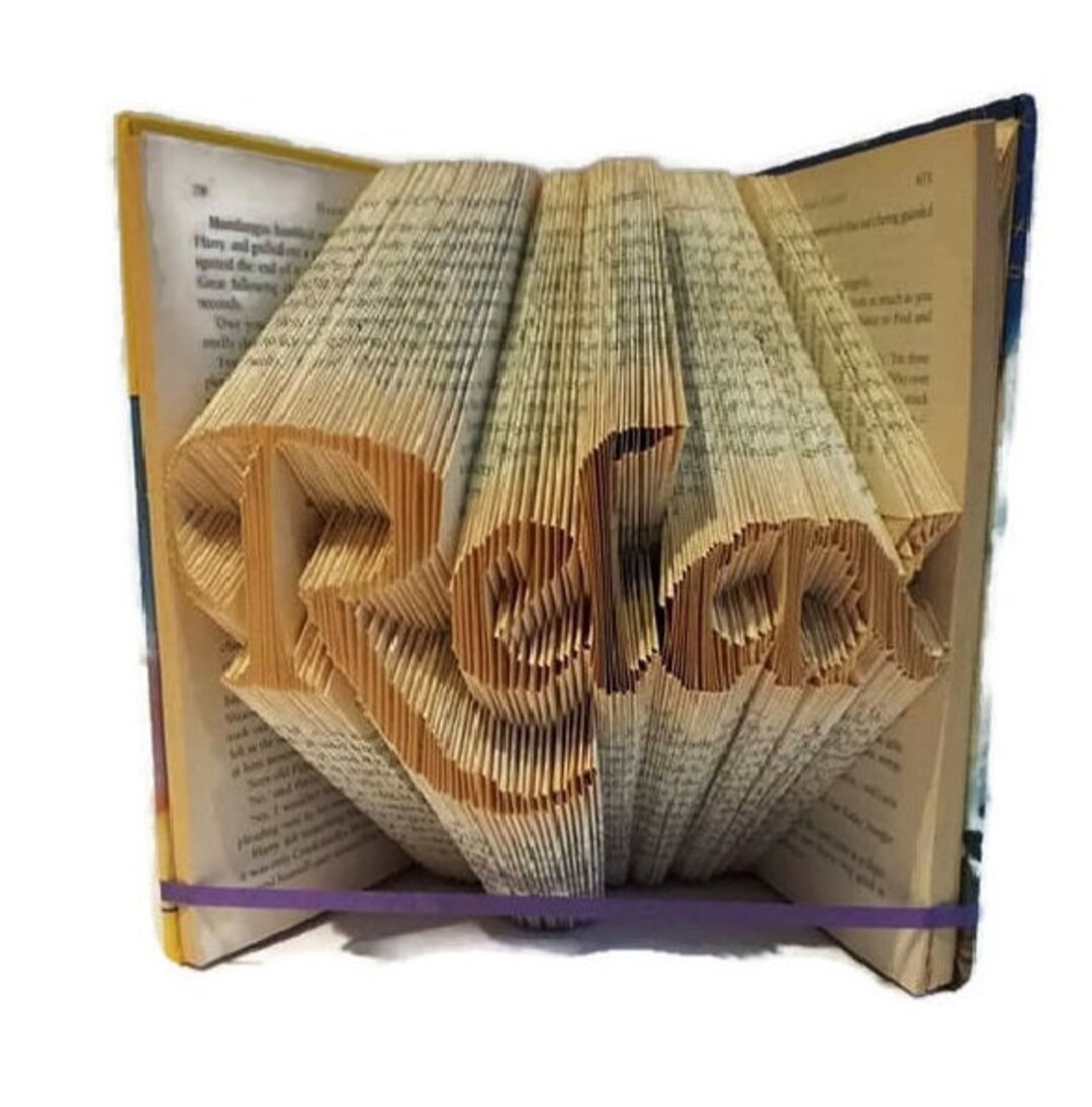Relax Book Folding Pattern. DIY Gift. Handmade Zen Gift. Create Your ...