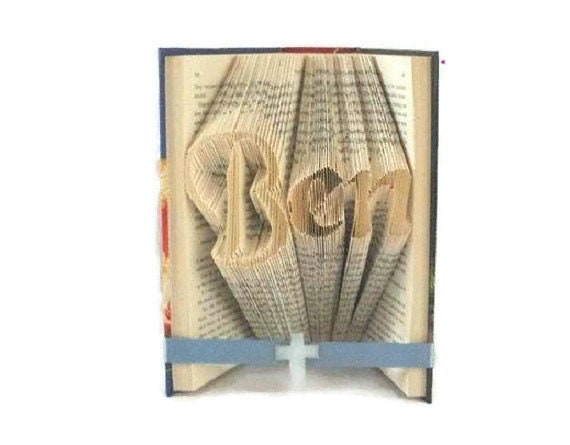 Personalised Book Folding Pattern Instructions. Customised - Etsy