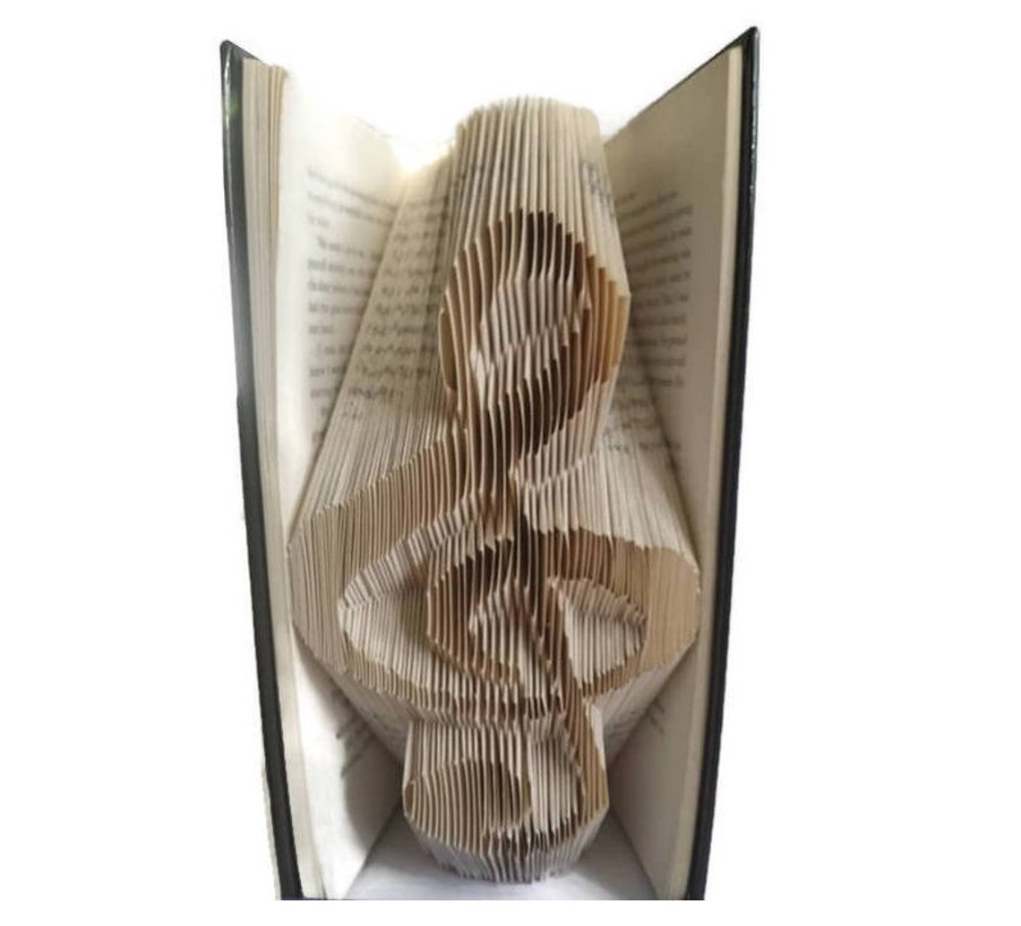 Treble Clef Book Folding Pattern. Music Lover Gift. Music Room Decor ...