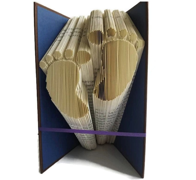 Baby Feet Book Folding Pattern. DIY Newborn Baby Gift. Create a Book ...