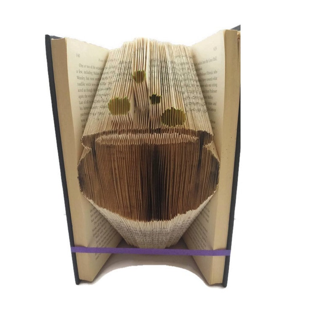 Cauldron Book Folding Pattern. Bubbling Cauldron Halloween Decoration ...