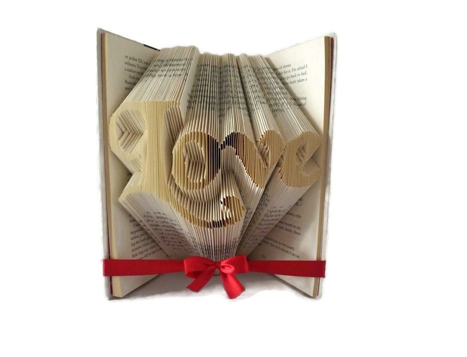 Love Book Folding Pattern. Make a Wedding or Engagement Gift | Etsy