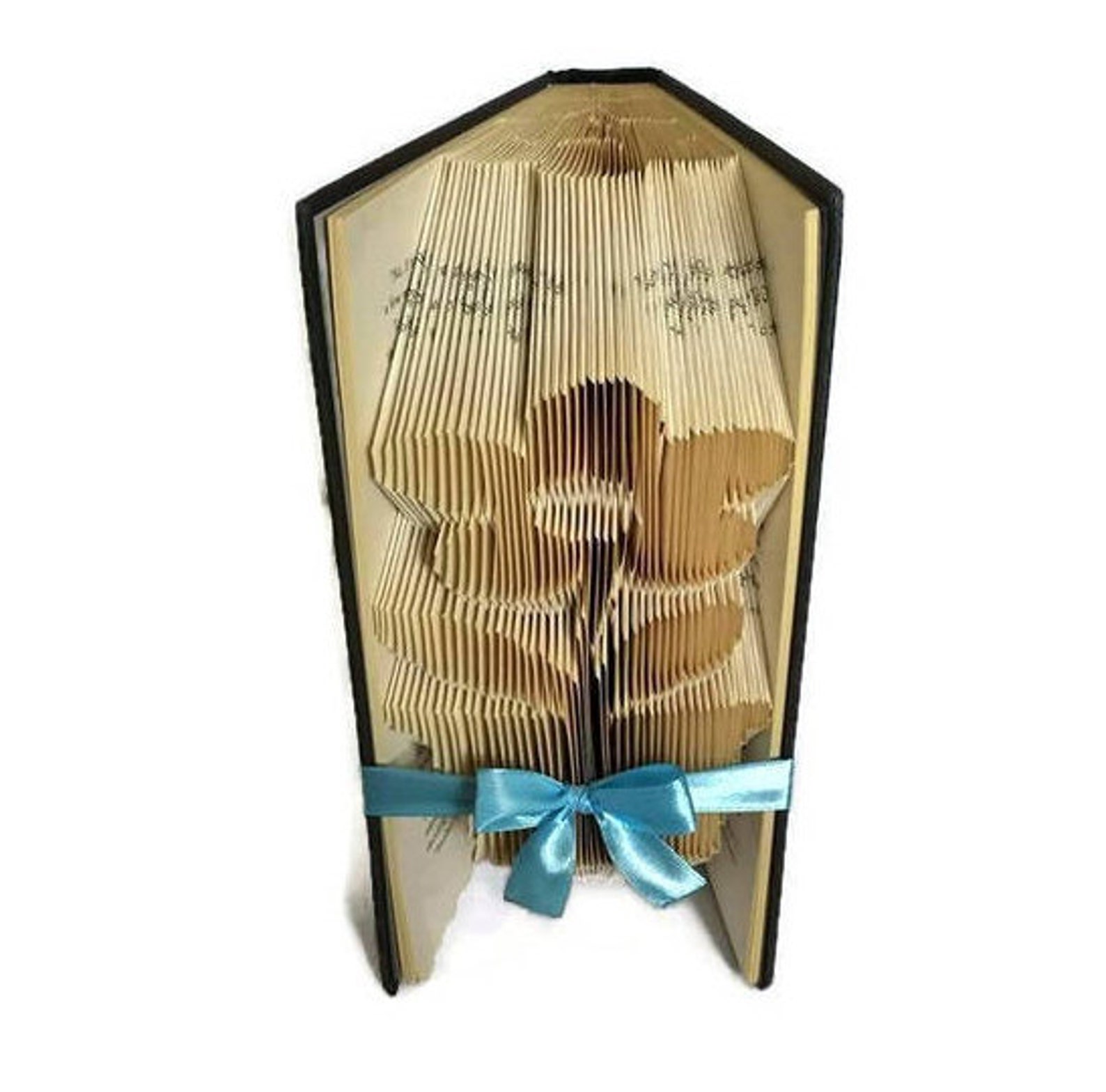 Flower Book Folding Pattern. DIY Gift for Gardener. Simple Book Folding ...