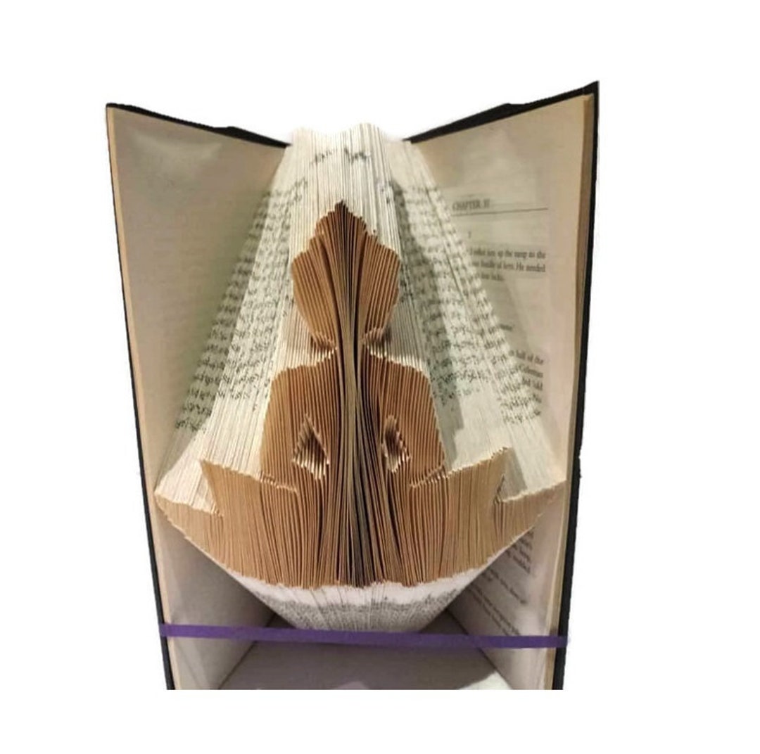 Buddha Lotus Book Folding Pattern. Yoga Studio Decor. Handmade Zen Gift ...