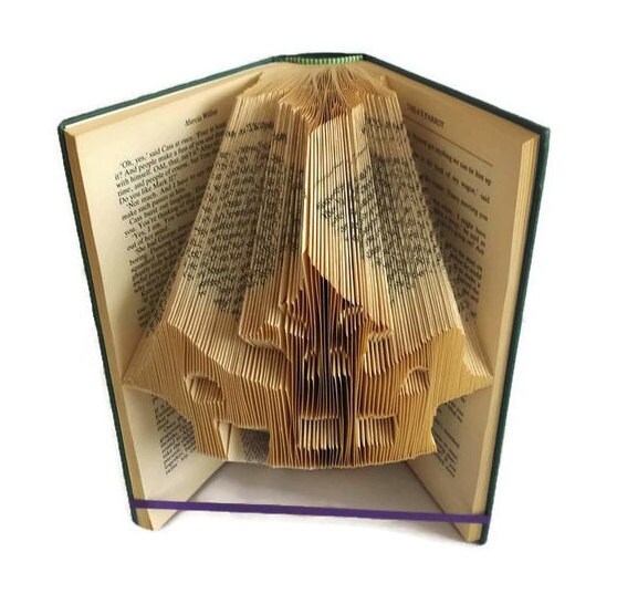 Haunted House Book Folding Pattern. Haunted Castle Halloween Decoration ...