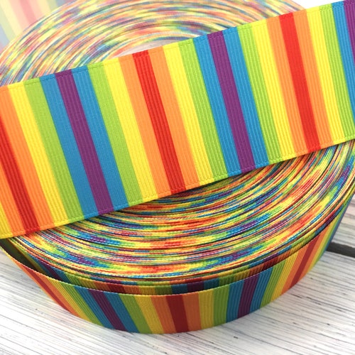 1.5 White/neon Purple Zebra Grosgrain Ribbon 5yds | Etsy