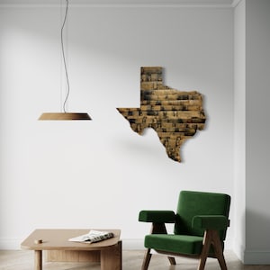 Texas Barrel Art. State of Texas Made From Reclaimed Bourbon Barrel ...