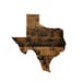 Texas Barrel Art. State of Texas Made From Reclaimed Bourbon - Etsy