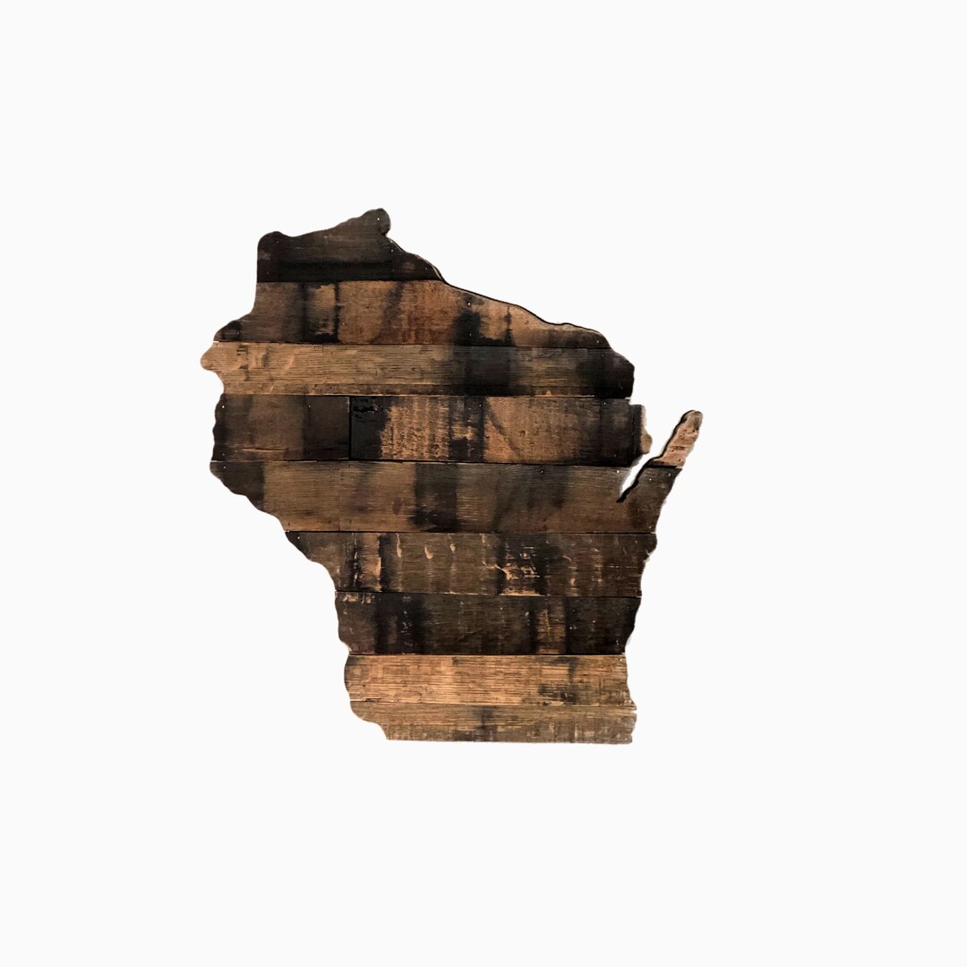 Wisconsin Bourbon Barrel Wall Sign. Multiple Sizes. Home or Business ...