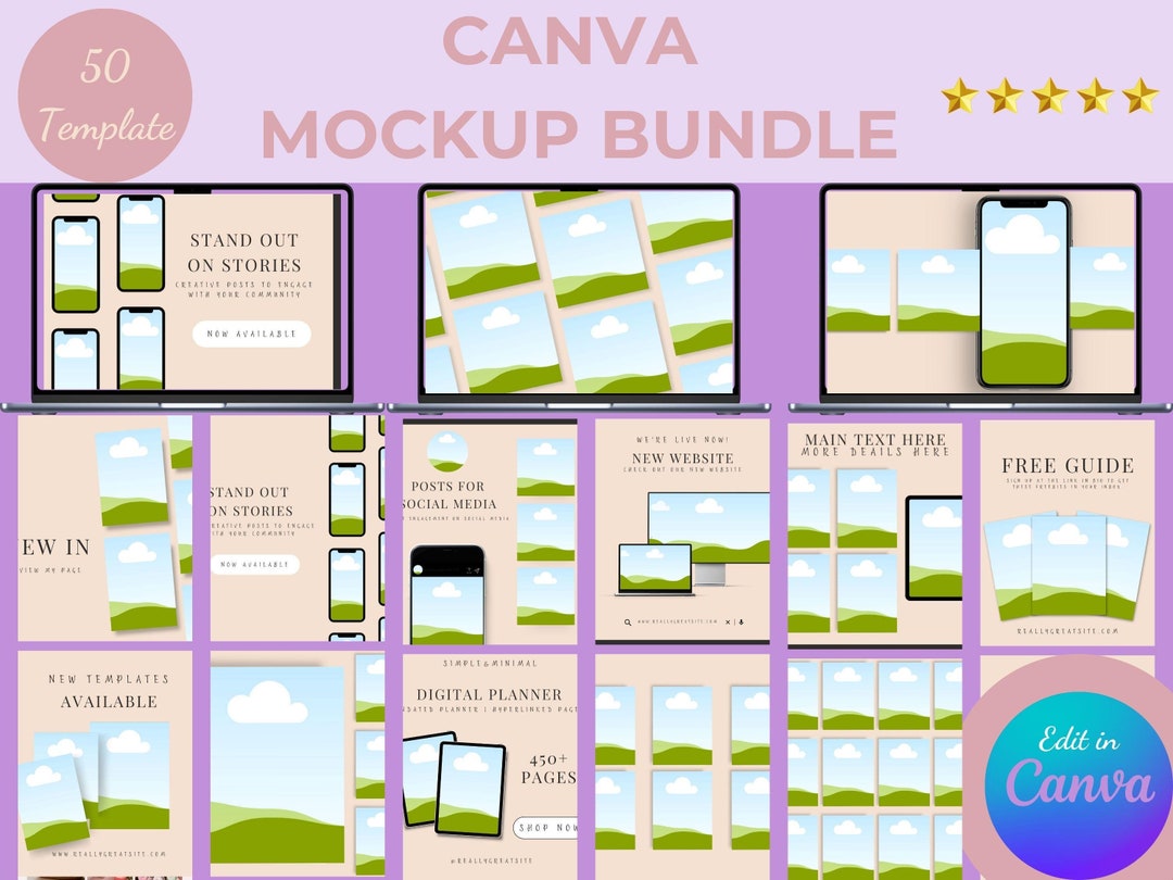 Digital Mockup Bundle, Mega Mockup Bundle, Etsy Mockup Bundle ...