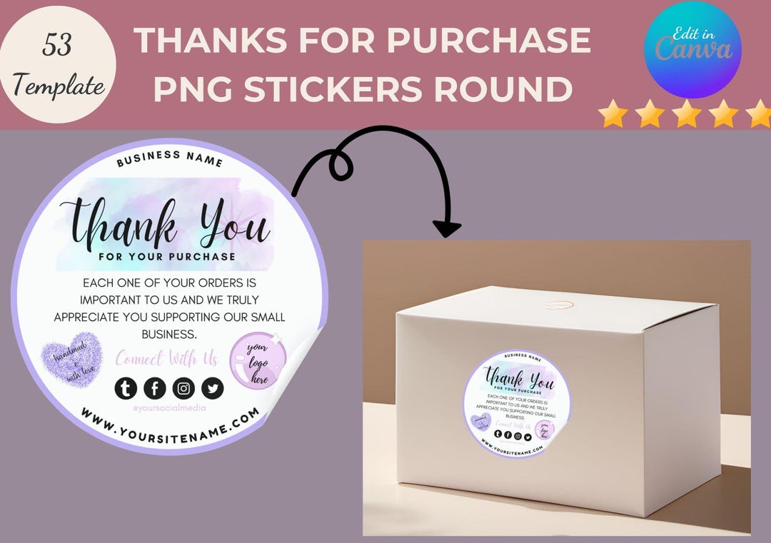 Circle Business Stickers, Round Logo Stickers, Custom Stickers & Labels ...