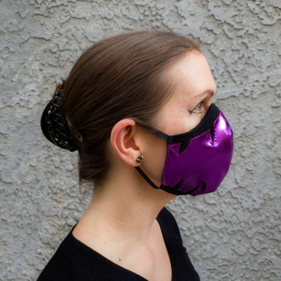 Face Mask Mortal Kombat Style Mileena Magenta/purple - Etsy