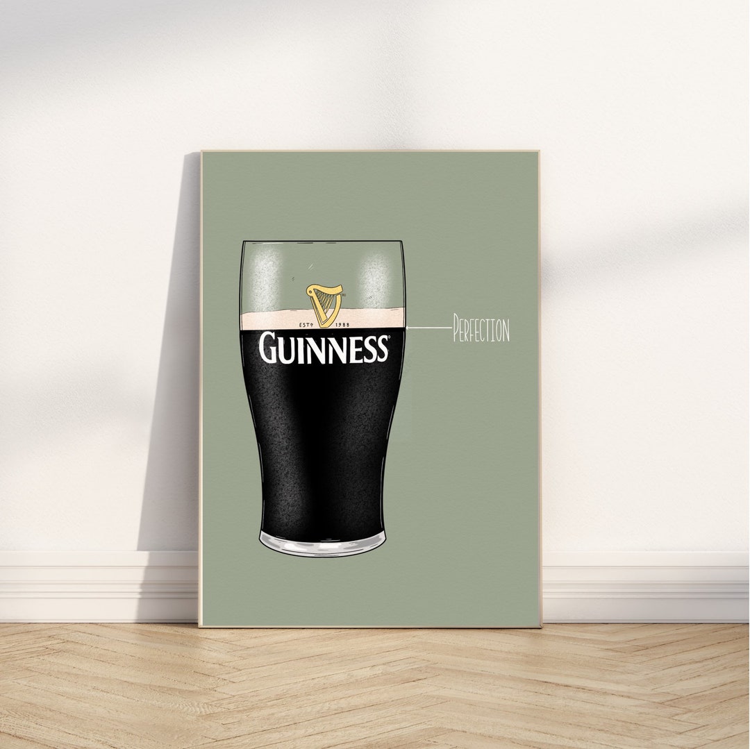 Perfect Guinness A4 & A3 Print Sizes Wall Art Ireland - Etsy UK
