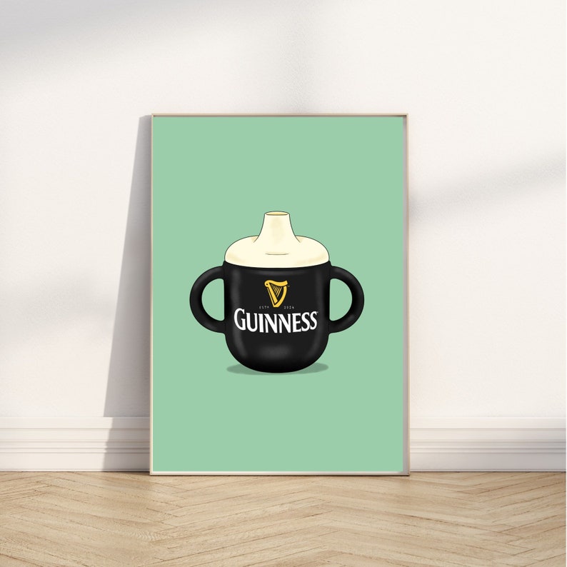 Baby Guinness Wall Art - Ireland - Guinness Challenge - Colour ...