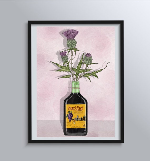 Buckfast and Thistle Scotland Wall Art Print - Etsy