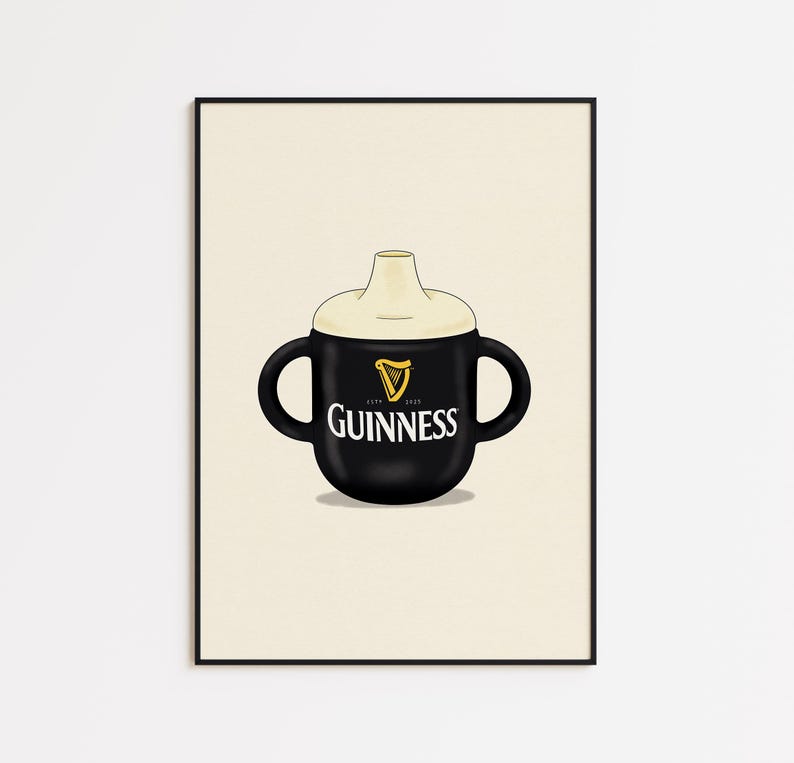Baby Guinness Wall Art - Ireland - Guinness Challenge - Colour ...