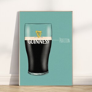 Perfect Guinness - A4 & A3 Print Sizes - Wall Art - Ireland - Guinness ...