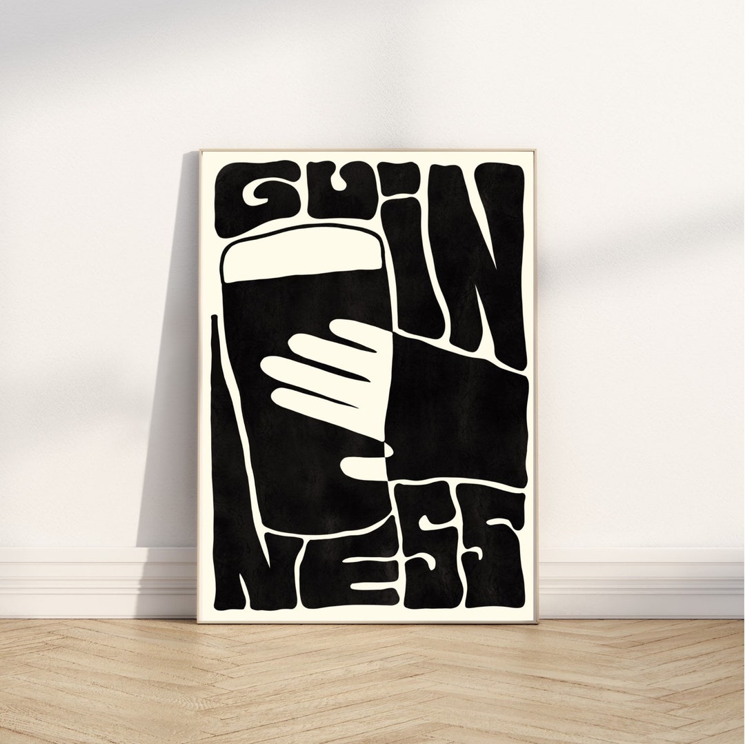 Bauhaus Guinness Print - A4, A3 & A2 Print Sizes - Wall Art - Ireland ...
