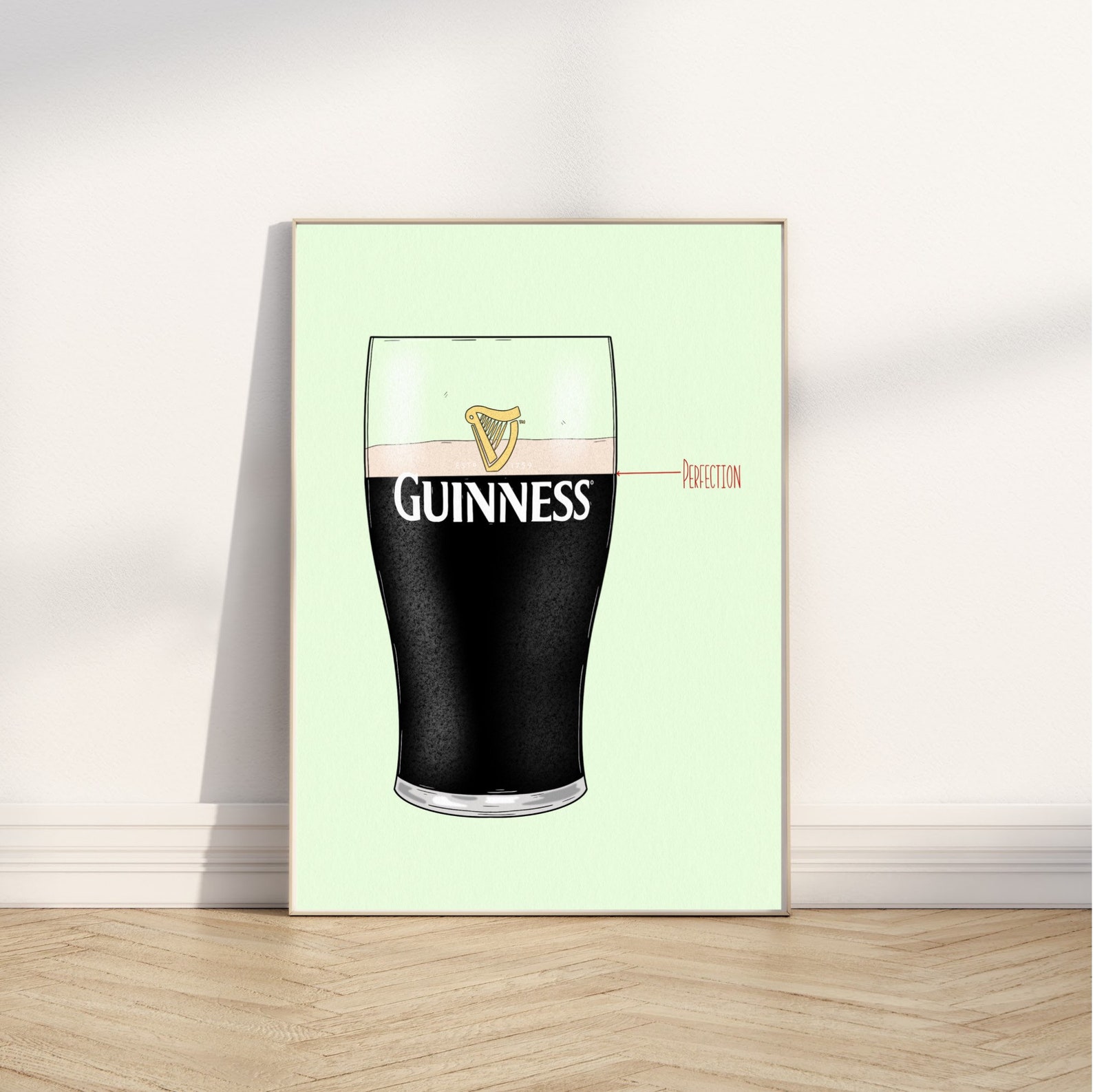 Perfect Guinness A4 & A3 Print Sizes Wall Art Ireland - Etsy UK