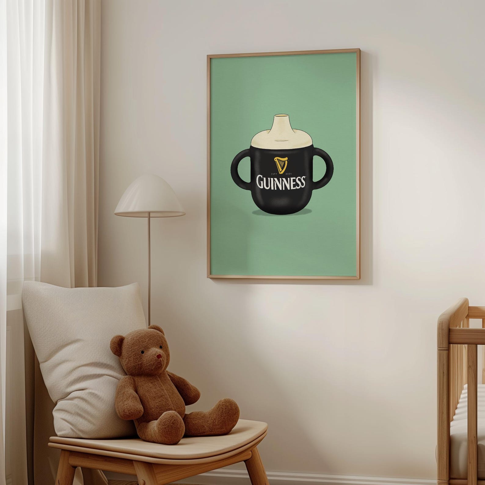 Baby Guinness Wall Art - Ireland - Guinness Challenge - Colour ...