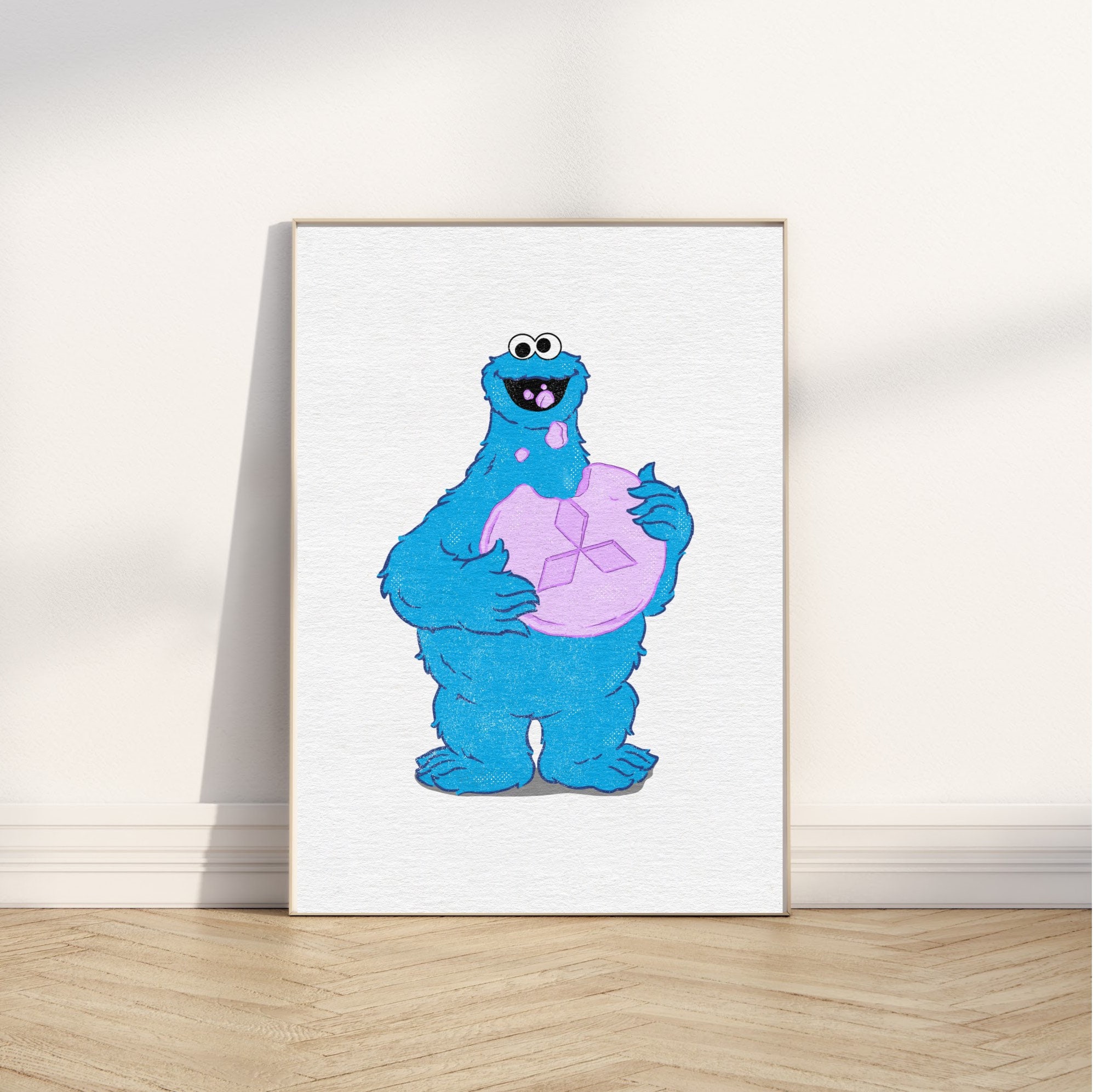 Sesame Street Painting Number 15 Clipart