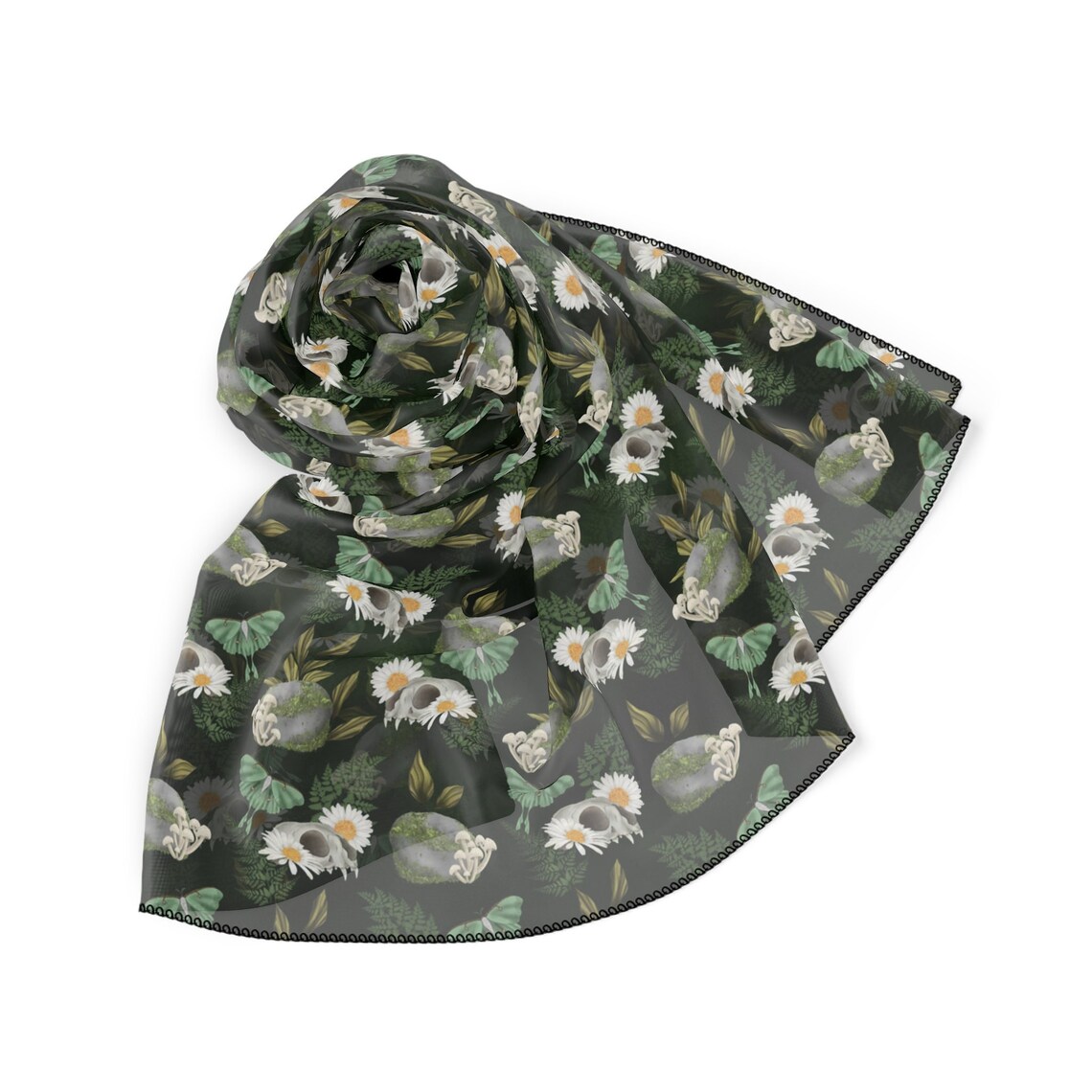 Green Witch Veil | Head Scarf - Witchy Scarf Perfect for Veiling or ...