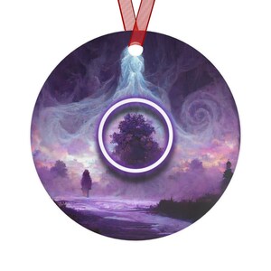 SET of 5 Yule Ornaments - Elements Earth Air Fire Water Spirit Triangle ...