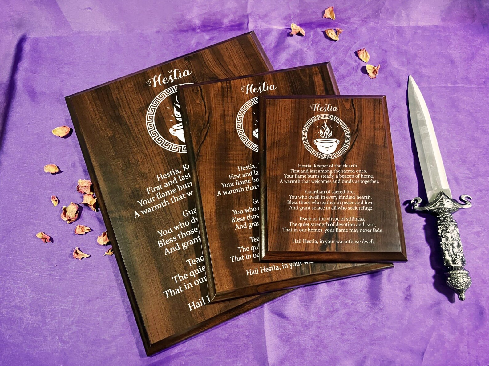Hestia Prayer Plaque | Hearth Goddess | Home Blessing | Pagan Altar ...