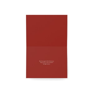 Yule Cards - Yule Log With Candles - Pagan Christmas Card, Wiccan Card ...