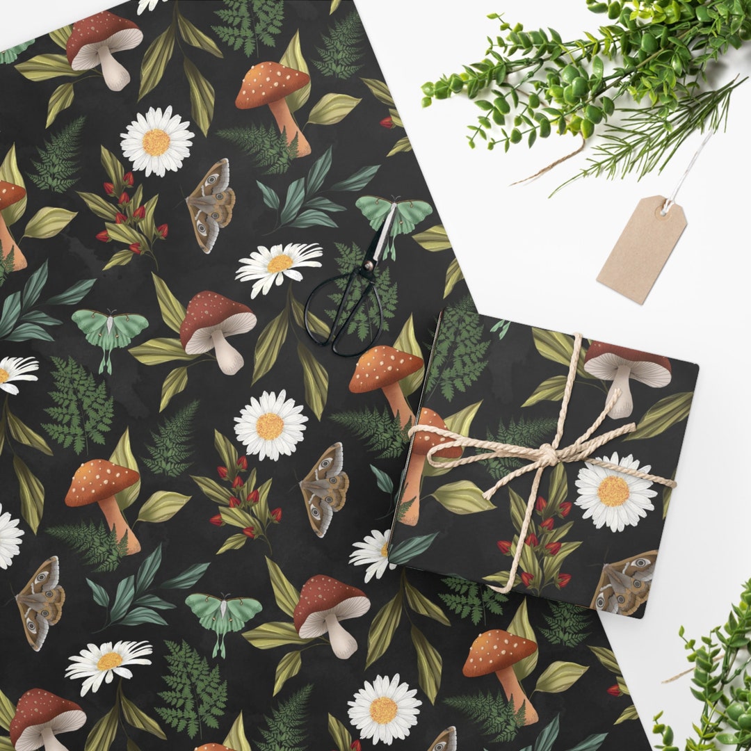 Witchy Wrapping Paper Yule Wrapping Paper Great for Witchy - Etsy