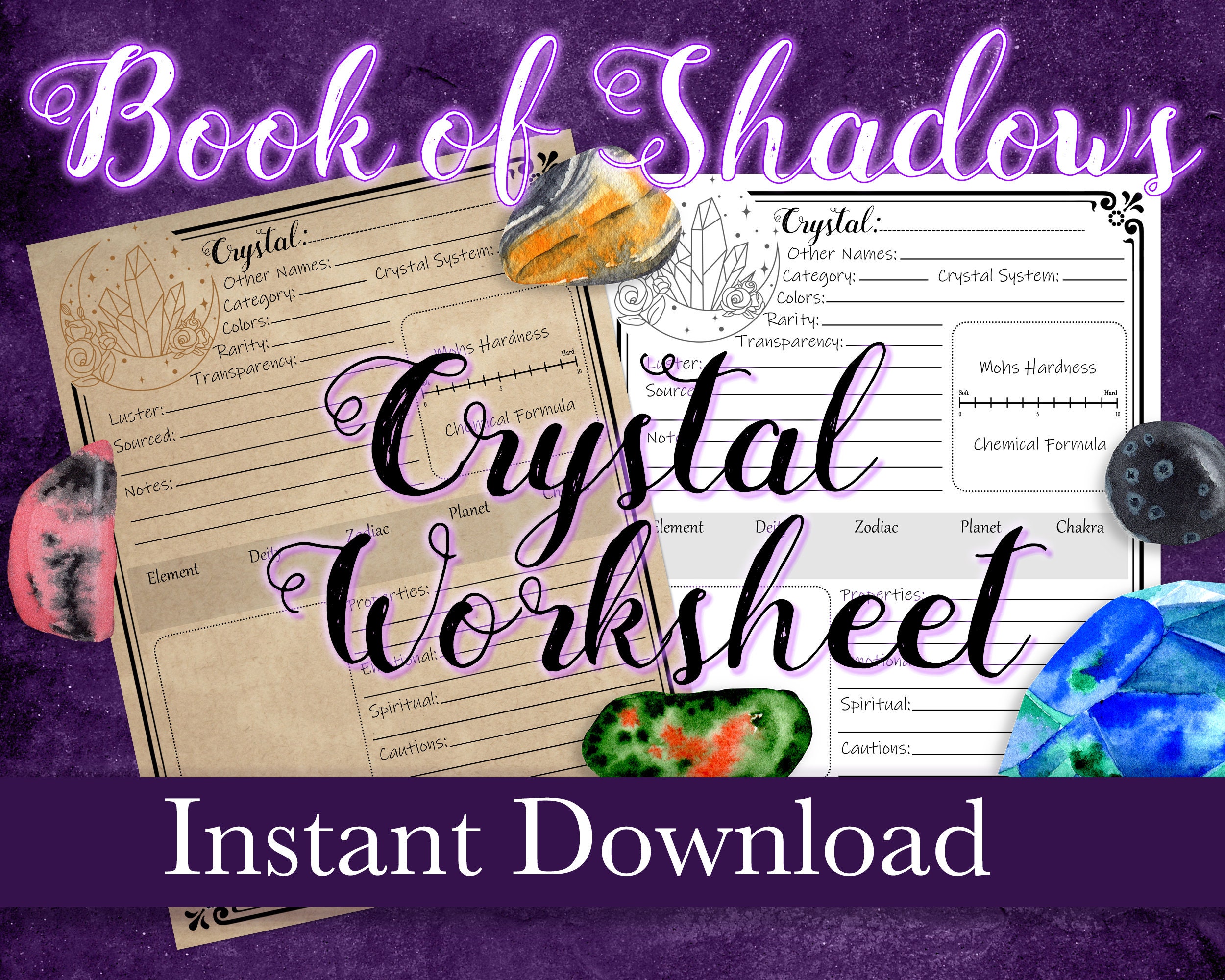 Mohs Hardness Scale For Kids Worksheet