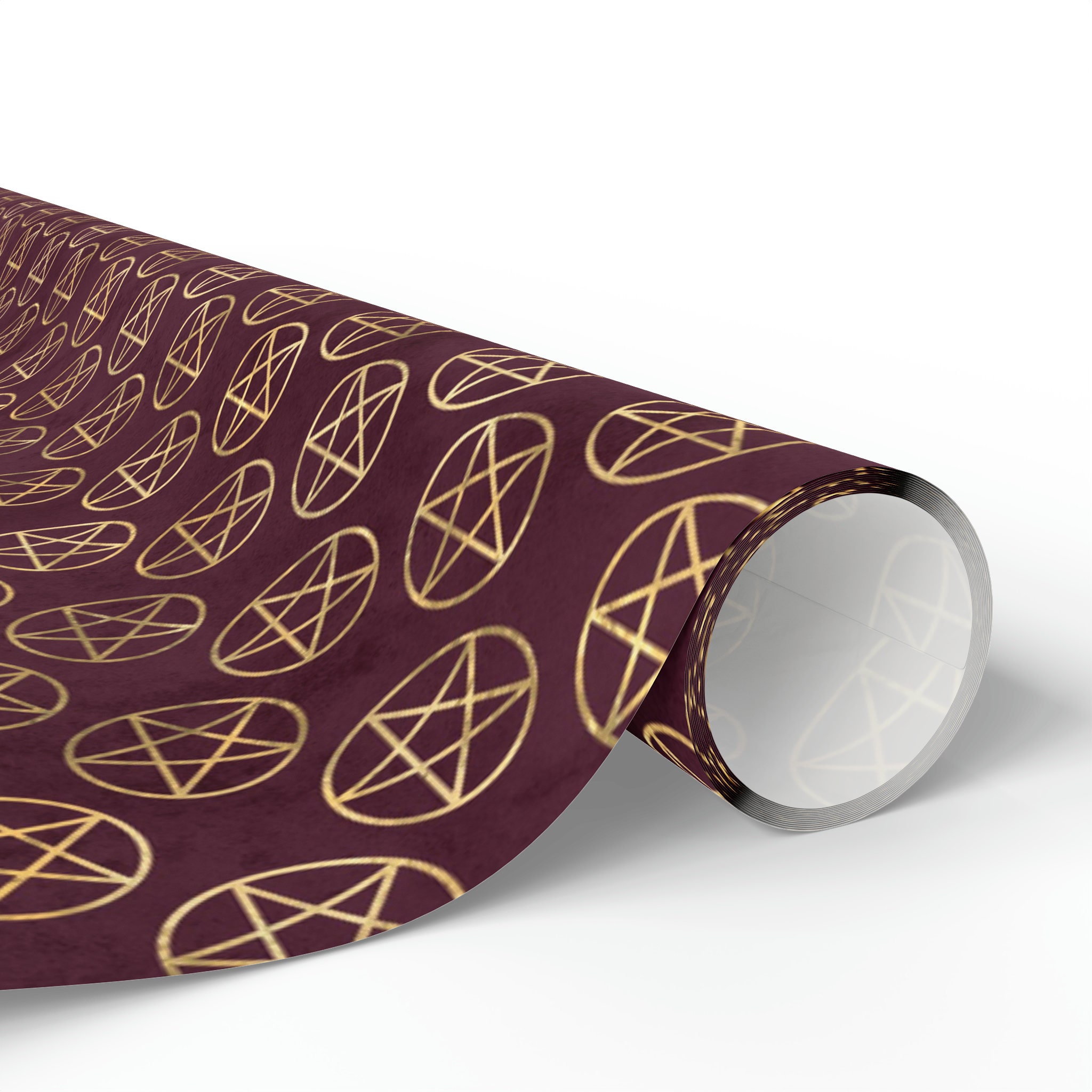 Witchy Wrapping Paper - Yule Wrapping Paper - Pentagram Wrapping Paper ...