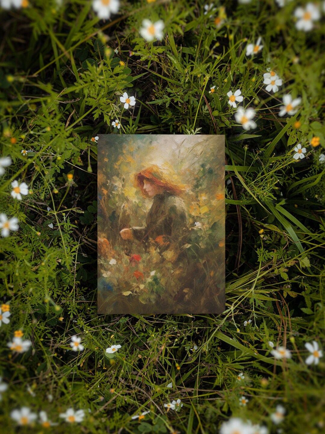 Summer Witch - Lughnasadh Art - Lammas Art - 5x7 or 5x5 Square - Summer ...