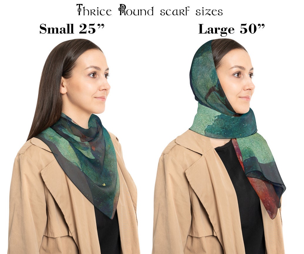 Light Green and Gold Goddess Veil | Head Scarf - Witchy Scarf Perfect ...