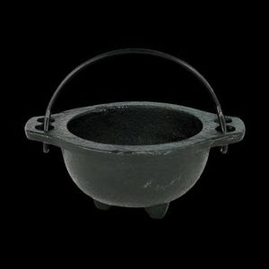 Altar Cauldron - 2 Sizes Cast Iron Mini Cauldron for Tabletop Use ...