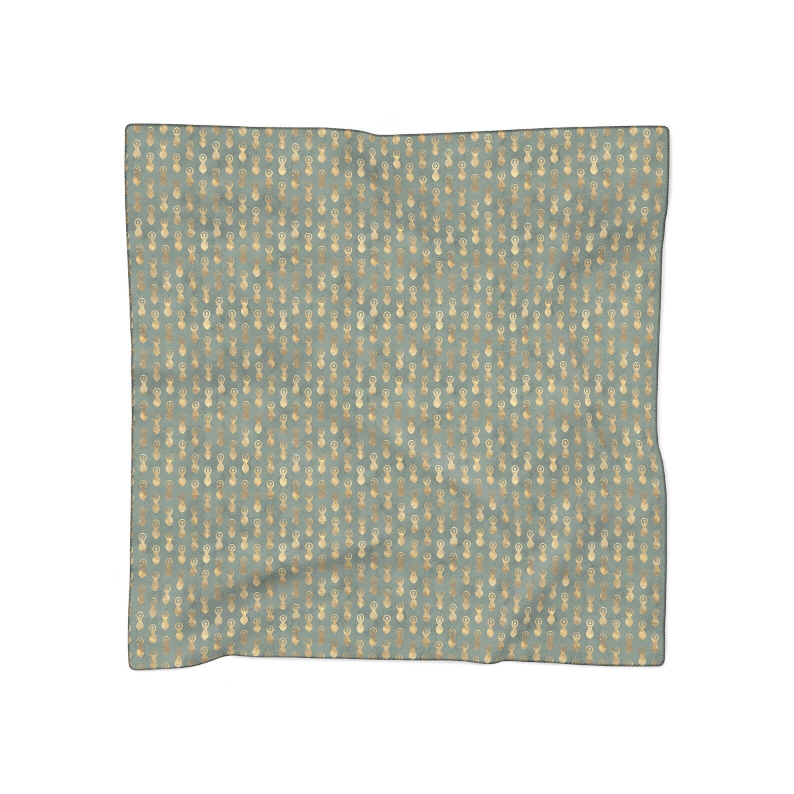 Light Green and Gold Goddess Veil | Head Scarf - Witchy Scarf Perfect ...