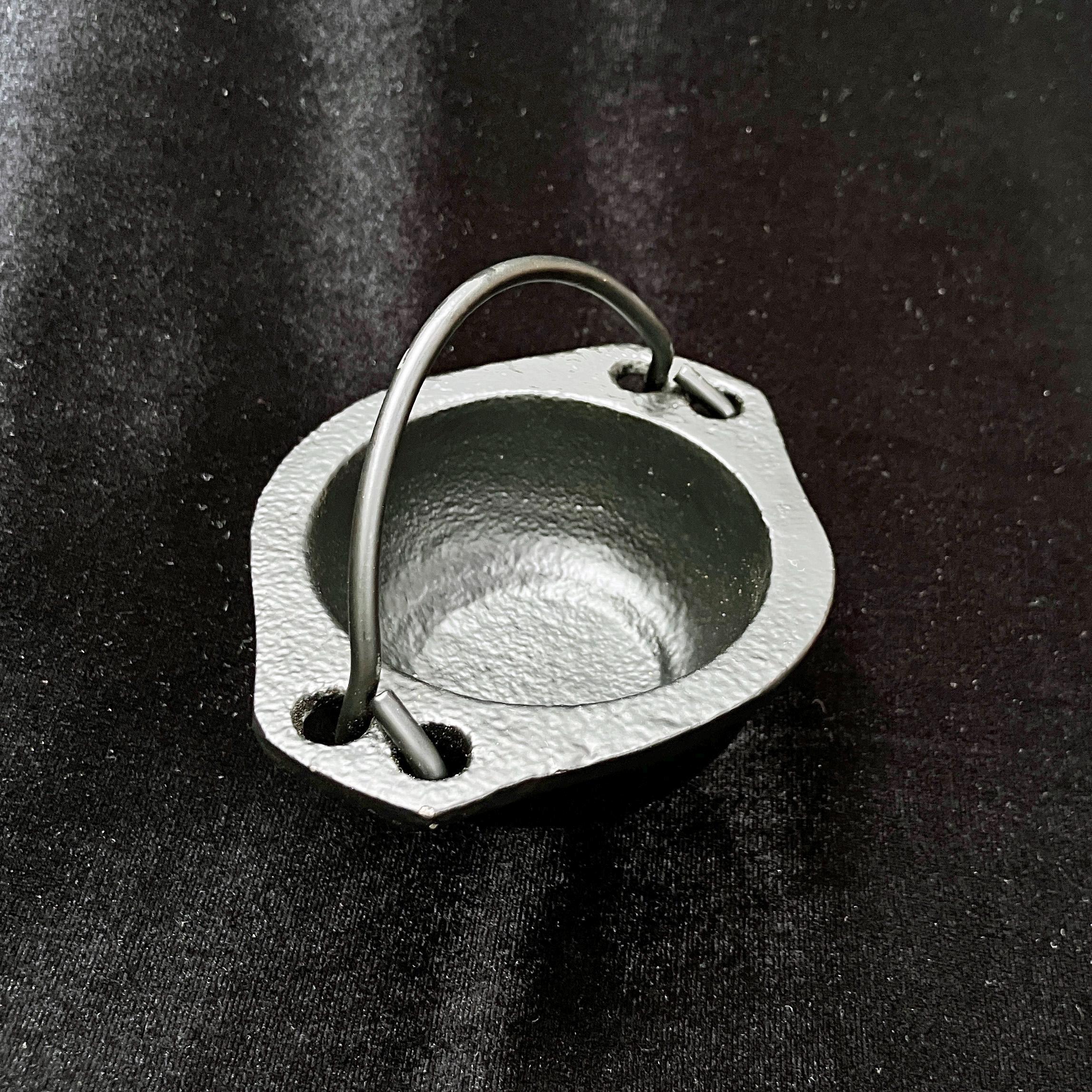 Altar Cauldron - 2 Sizes Cast Iron Mini Cauldron for Tabletop Use ...