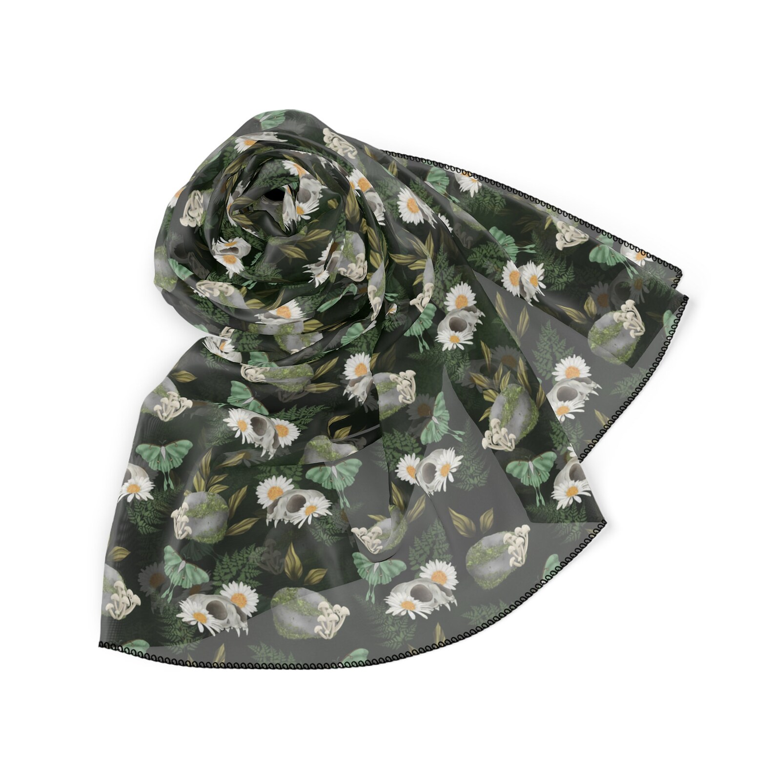 Green Witch Veil | Head Scarf - Witchy Scarf Perfect for Veiling or ...