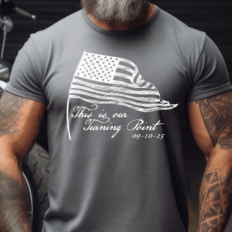 This is Our Turning Point 09-10-2025 USA Charlie Kirk Remembrance Png Svg DTF Transfer File - Etsy