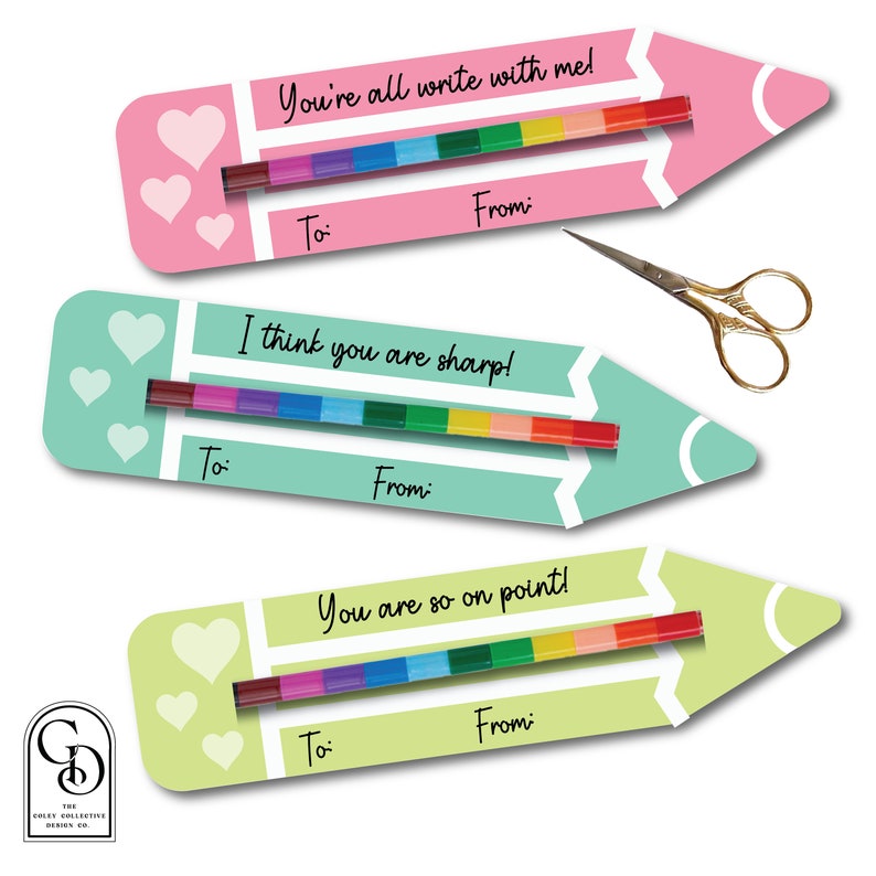 Pencil Valentine Printable Youre the Write Friend for Me Back to School ...