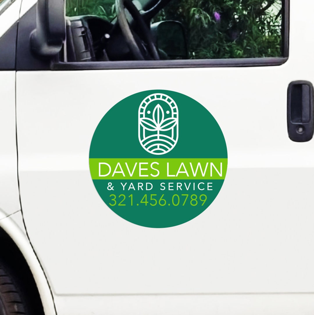 Custom Lawn Care Truck Magnet Lawn and Tree Service Car Magnet Custom ...