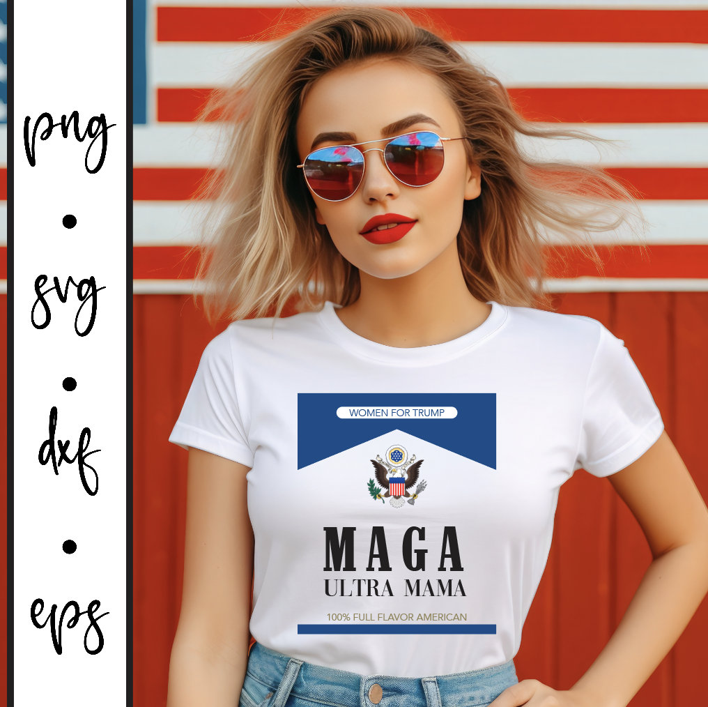 Women Maga Ultra 2024 Png Maga Svg Png American Patriot Mama Png ...