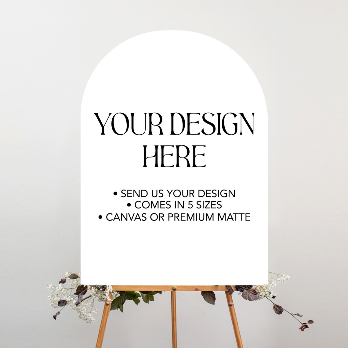Custom Printed Arched Foam Board Printed Arch Wedding Sign Printed Arch ...
