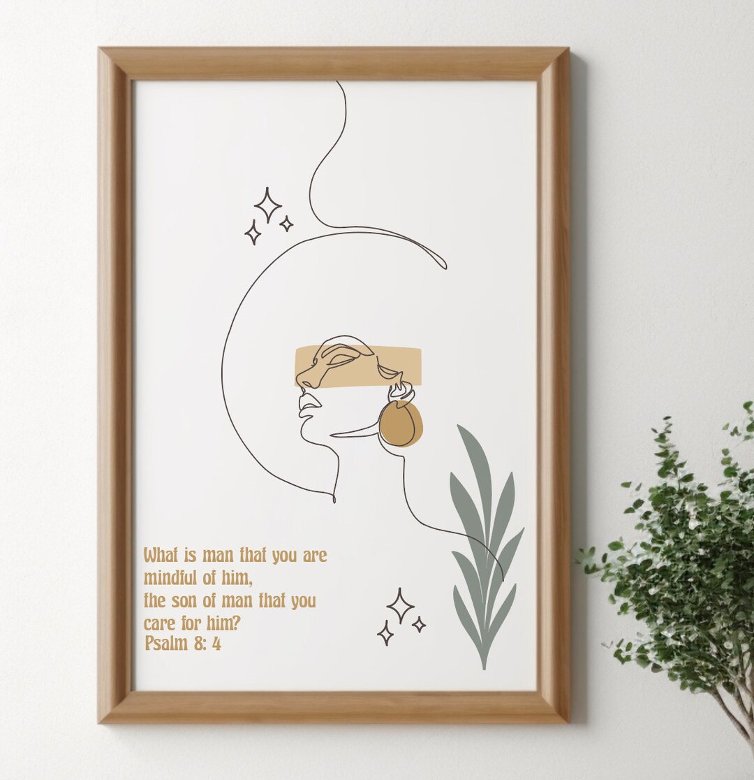 Modern Christian Wall Art Digital Download Encouraging Feminine ...