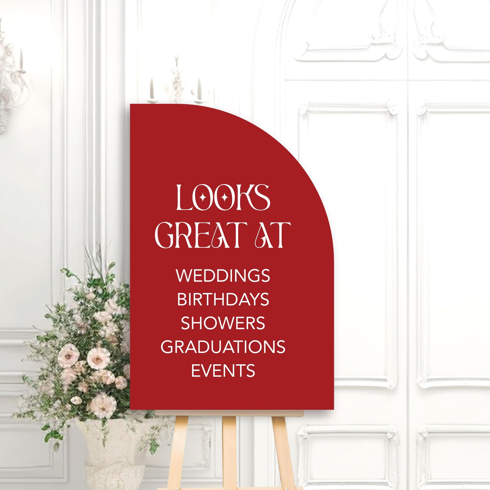 Half Arched Wedding Sign Printed Half Arch Welcome Sign Baby Shower ...