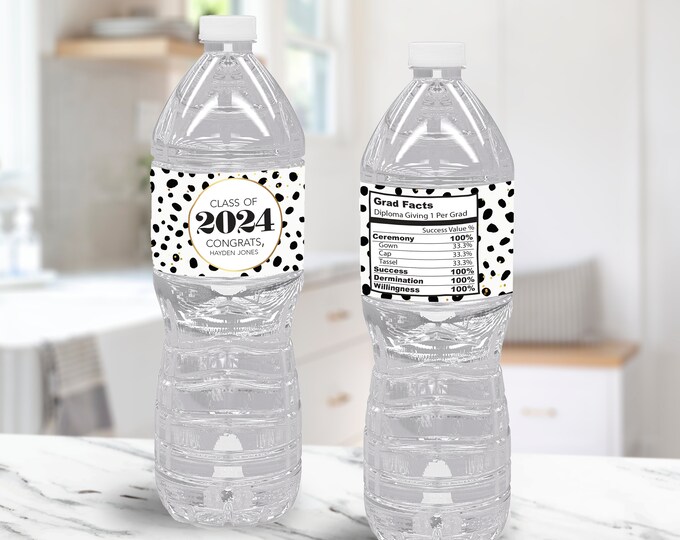 Graduation Water Bottle Label Graduation Party Water Bottle Label ...