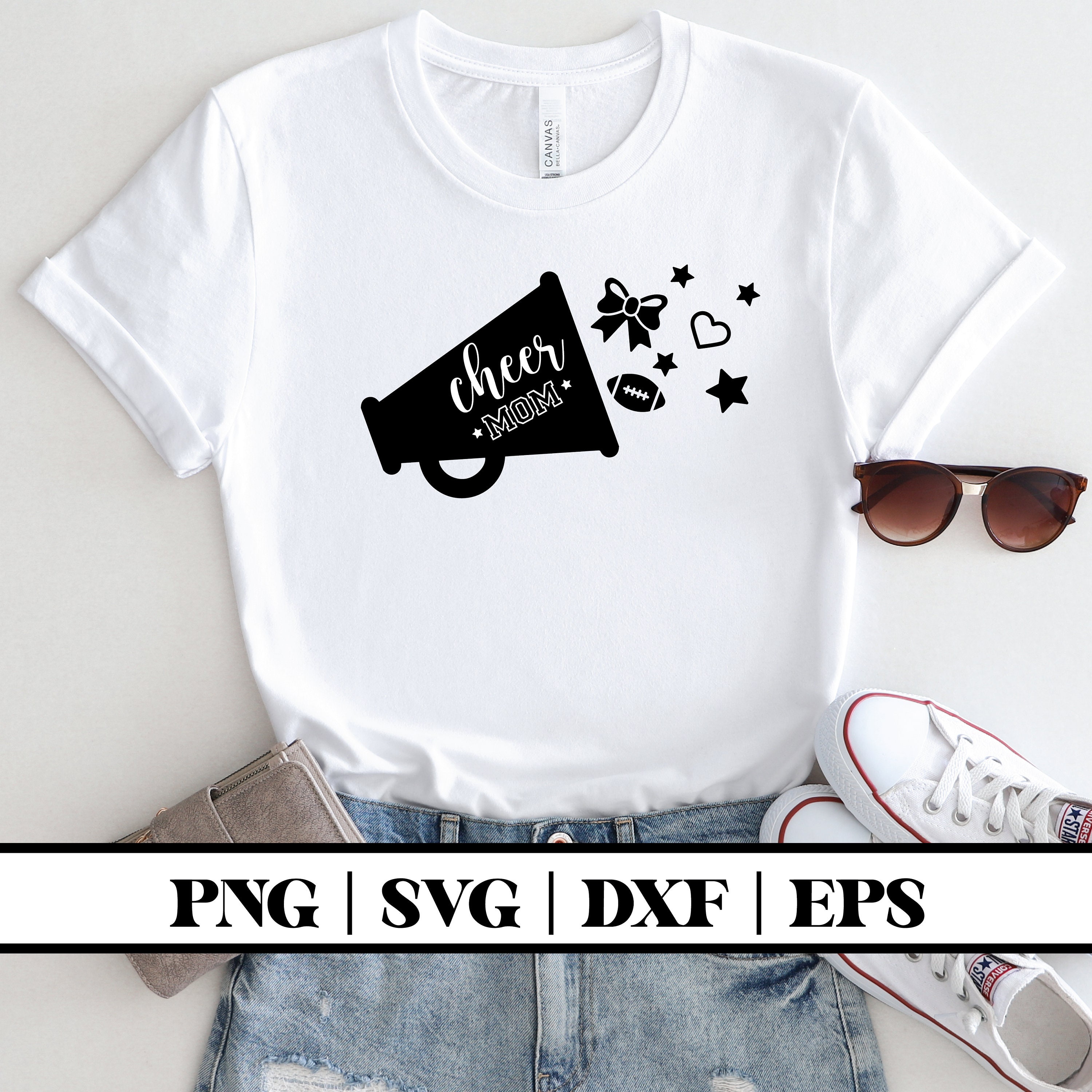 Cheerleader Silhouette SVG Bundle Cheerleader Mom Cut File Cheer Team ...