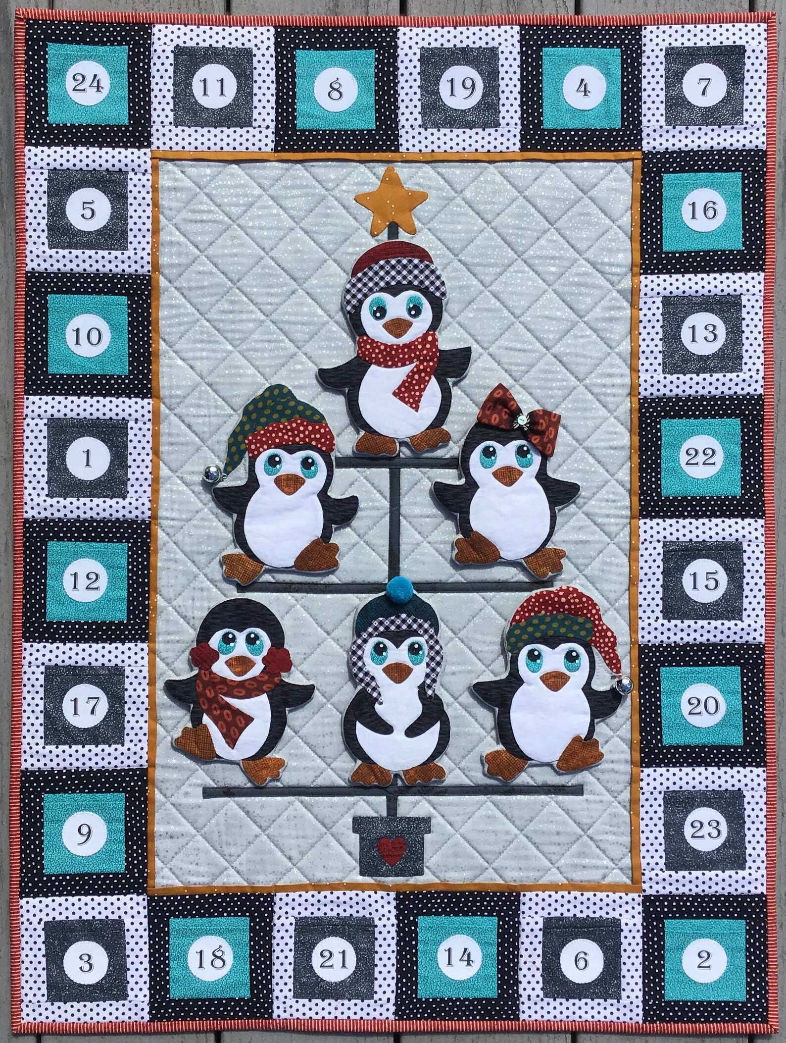 PDF Downloadable Pattern - Penguins Countdown to Christmas Advent ...