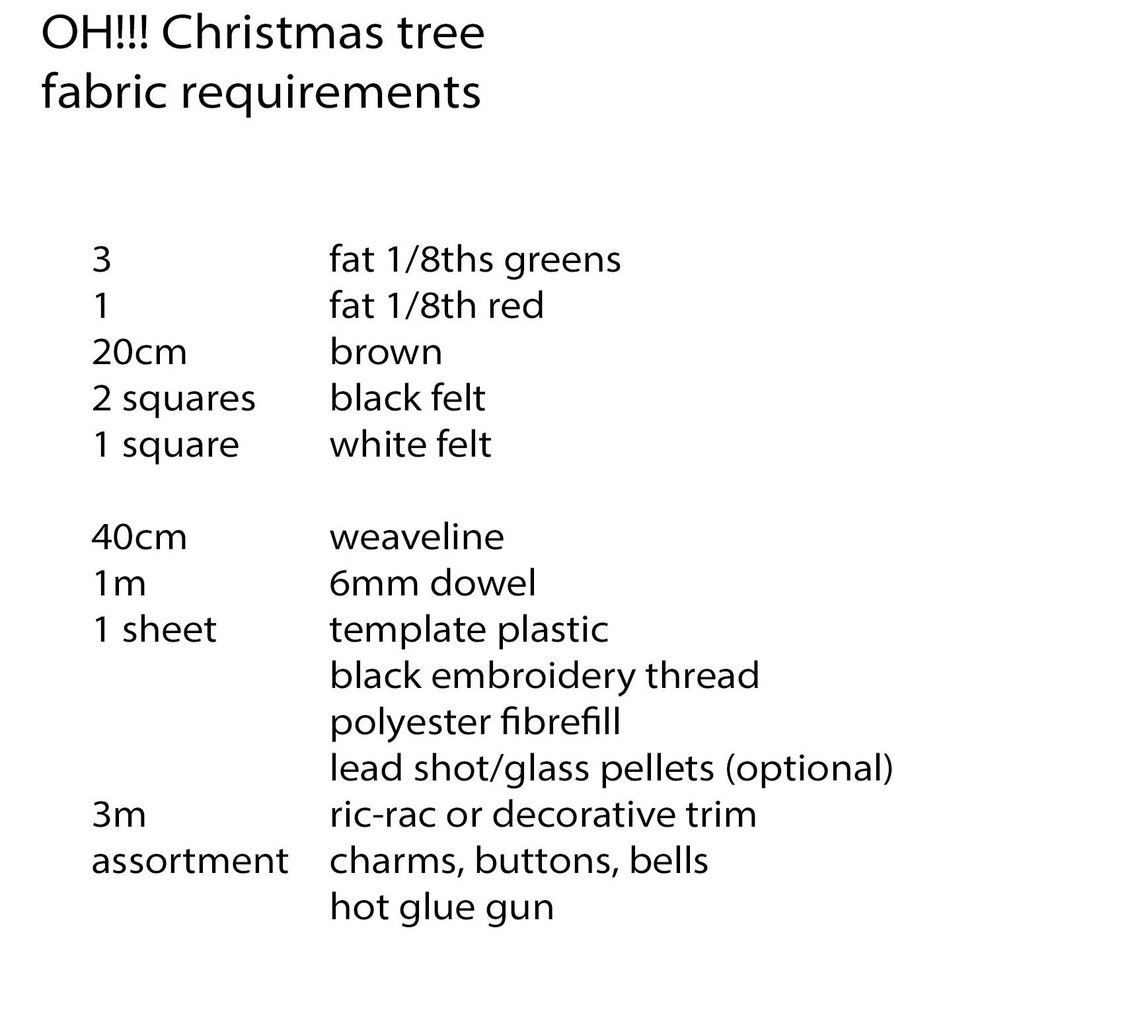 PDF Downloadable Pattern - OH! Christmas Tree Pattern by Dottie Days - Etsy