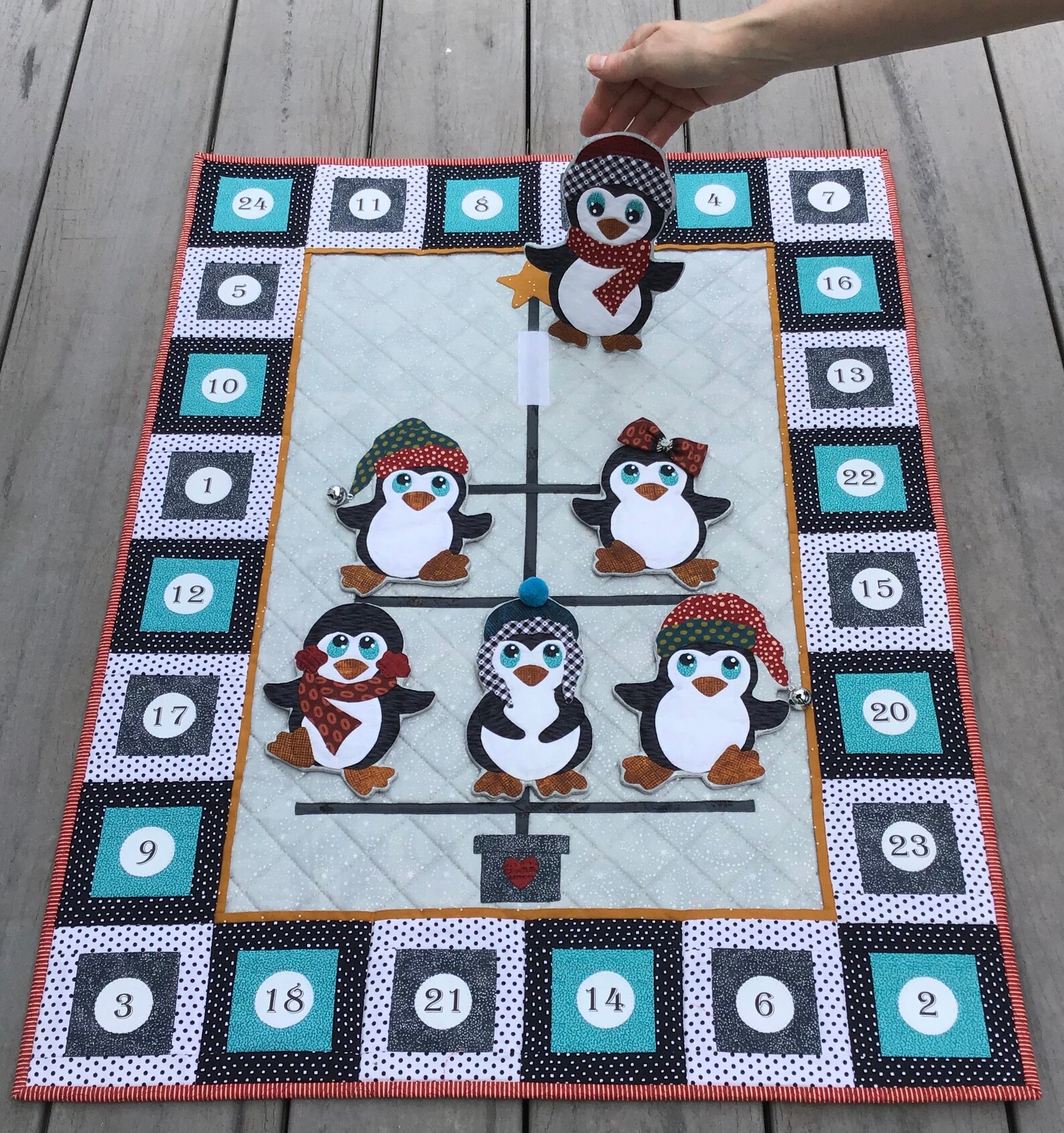 PDF Downloadable Pattern - Penguins Countdown to Christmas Advent ...